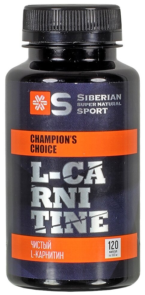 Siberian Wellness L-карнитин Siberian Super Natural Sport, 120 шт, без вкуса