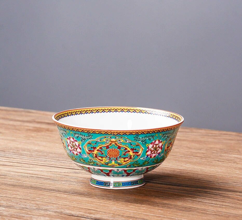 Набор керамической посуды в китайском стиле из Цзиндэчжэня, тарелки и миски для домашнего использования, одиночная