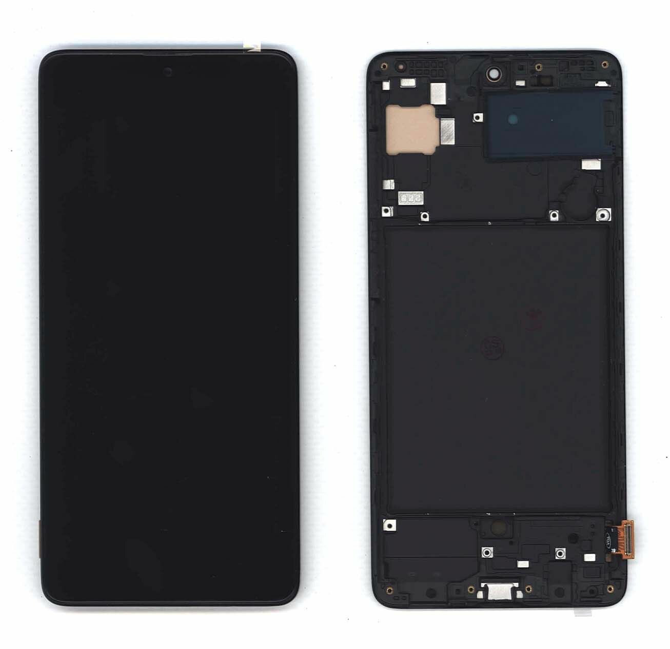 Дисплей для Samsung Galaxy A71 SM-A715F в сборе с тачскрином (OLED Small Size) черный