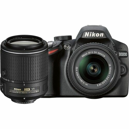 Фотоаппарат Nikon D3200 Kit 18-55mm + 55-200mm VR