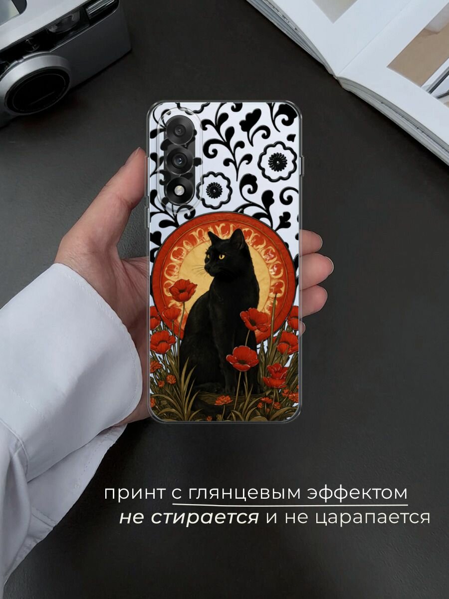 Чехол на OnePlus Nord 5 / Ван Плас Норд 5 с принтом Кот в маках — фото 1