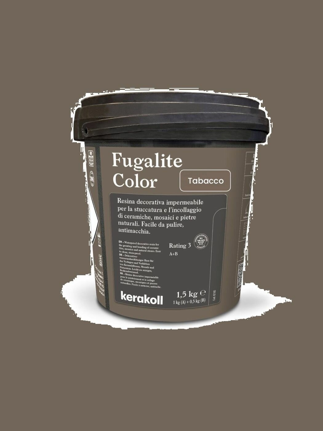 Затирка двухкомпонентная Kerakoll Fugalite Color (1,5кг) Tabacco