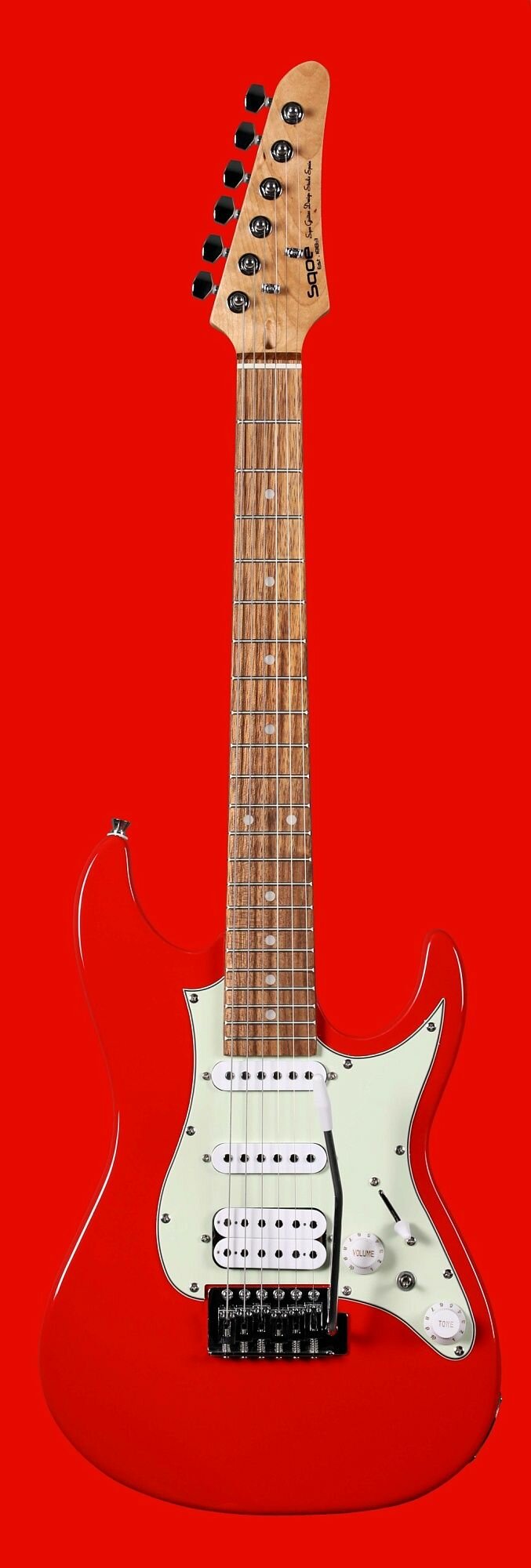 FFG-EMINI-RDS Электрогитара уменьшенная, красная, Foix