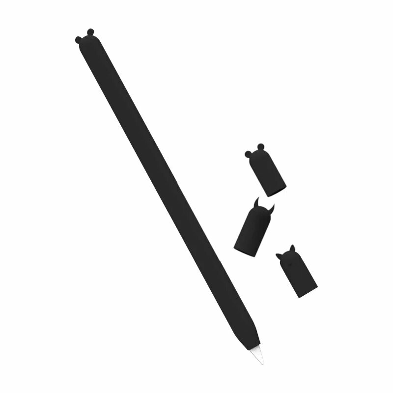 Силиконовый чехол для iPencil 1/2 поколения, черный