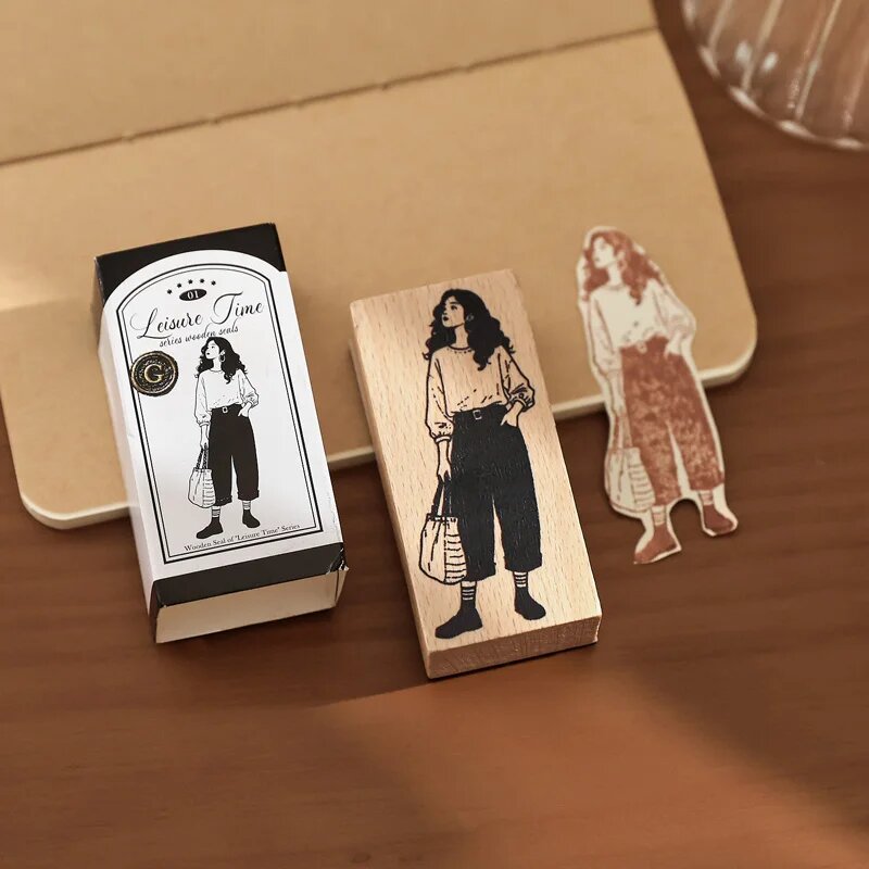 Деревянные штампы Journal GO с растениями d