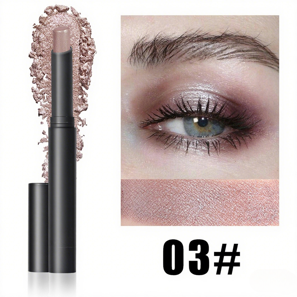 Крем для век Lazy Rotating Eyeshadow Star Sparkling, контур, хайлайтер, блеск для губ, многофункциональный косметический продукт, цвета 01#, 02#, 03#, 04#, 05#, 06# (по выбору), 2g, размер товара φ1.3*11.1cm, размер упаковки 11.5*1.6*1.6cm, вес