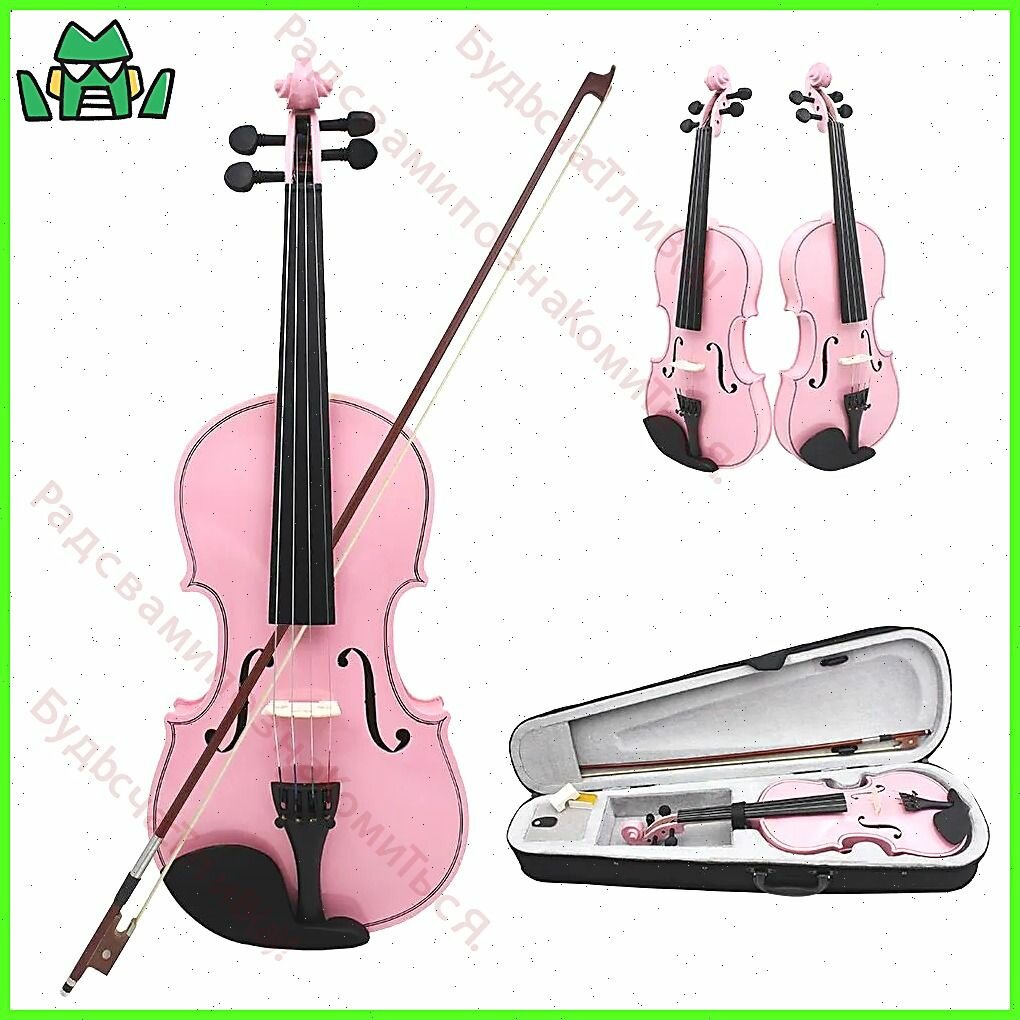 Скрипка из цельного дерева студенты, дети, начинающие, взрослые играют на скрипке 4/4