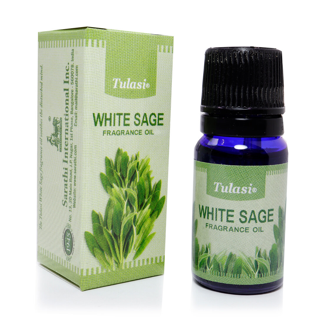 Tulasi WHITE SAGE Fragrance Oil (Туласи белый шалфей ароматическое масло), 10 мл.