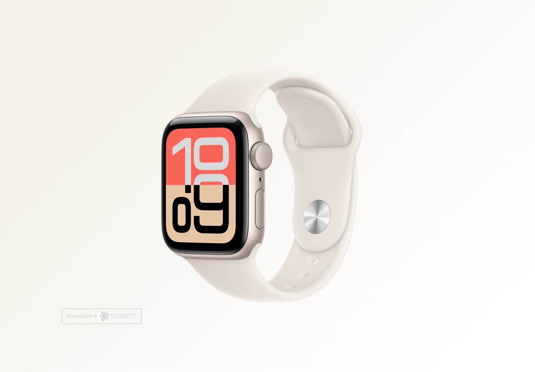 Часы Apple Watch SE Gen 3 2025 44mm Starlight Sport Band S/M