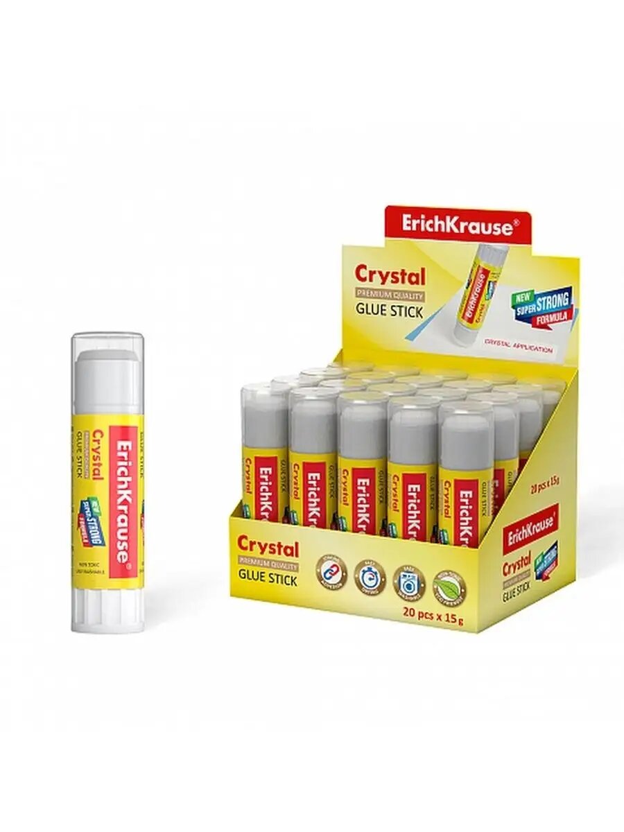 Клей-карандаш Crystal, 15г