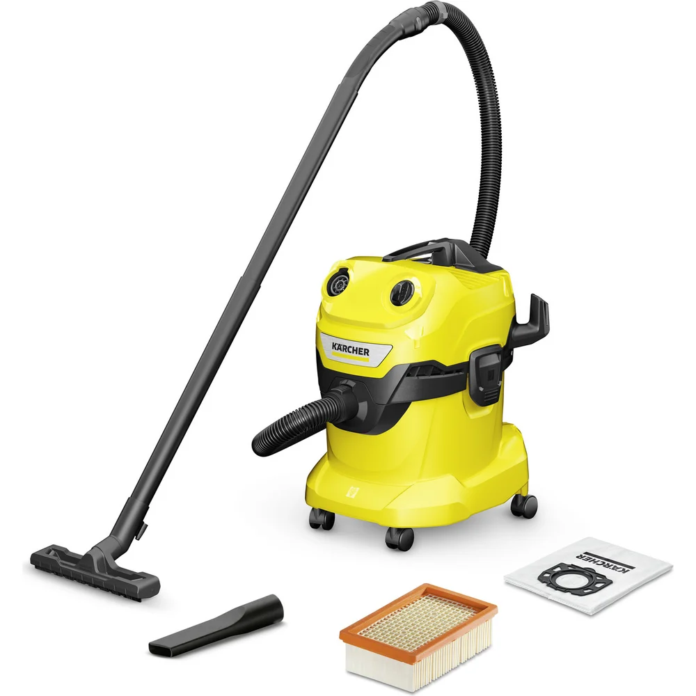 Пылесос Karcher WD4 1.628-209.0, 1000Вт, сухая и влажная уборка, 20 л