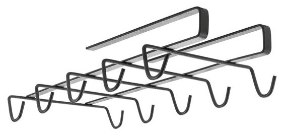 METALTEX Mymug lava держатель для кружек 10 крючков нерж. сталь полимерное покрытие черный