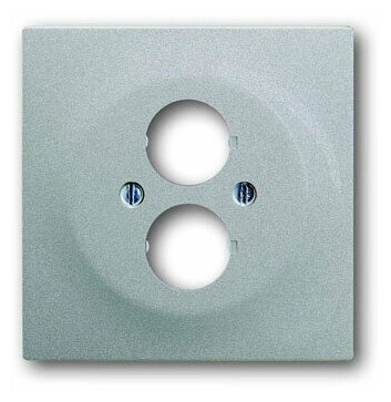 Abb BJE Плата центральная с суппортом с 2-мя разъёмами для громкоговорителя, серия impuls, цвет сере