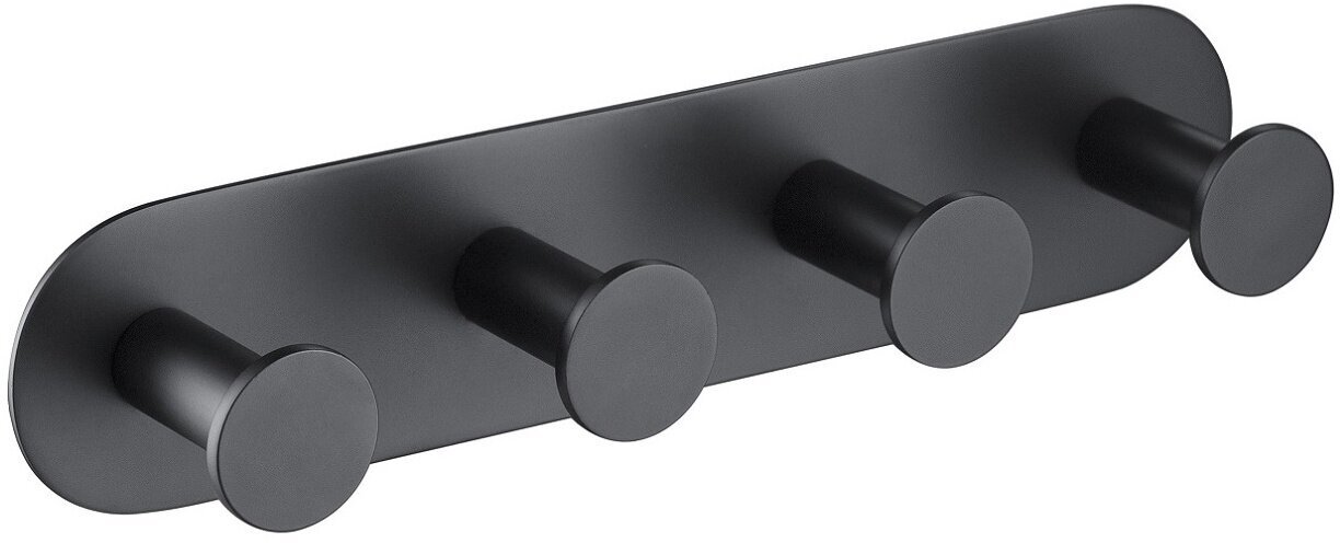 Вешалка с четырьмя крючками Timo (Тимо) Saona 13015/03 черный