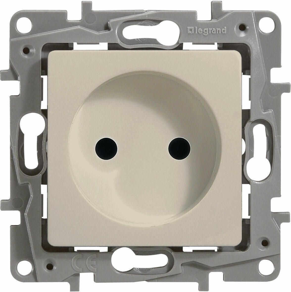 Legrand (Легранд) Розетка без заземления слоновая кость, Etika 672320