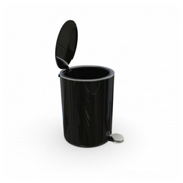 Мусорное ведро с педалью Primanova LENOX M-E66-06 (5л) черное