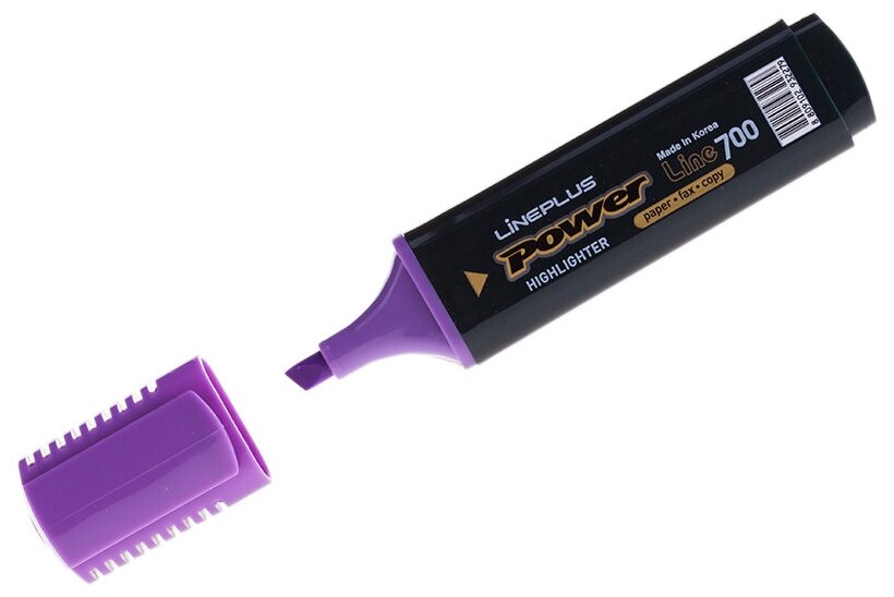 Комплект 48 шт, Текстовыделитель Line Plus "HI-700C" фиолетовый, 1-5мм
