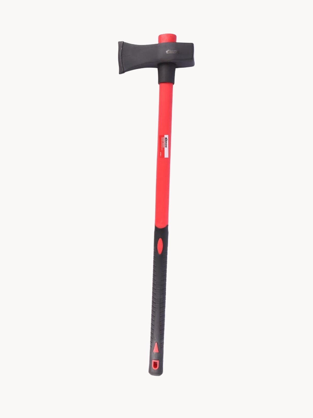 Топор-колун для дров кованый с клиновидным полотном, фиберглассовая обрезиненная рукоятка, 2700 г, DERZHI