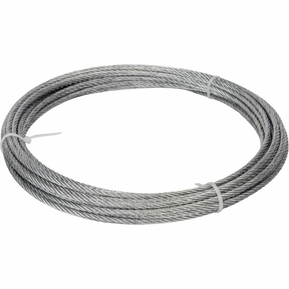 Стальной трос для растяжки DIN 3055, 4 мм, 10м Tech-Krep 127847