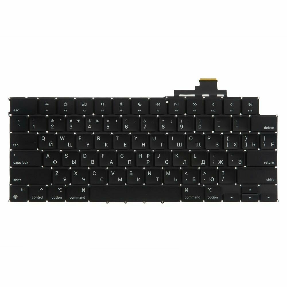 Клавиатура для MacBook Air 13 A2681, Mid 2022 / 15" A2941, Mid 2023, прямой Enter, RUS