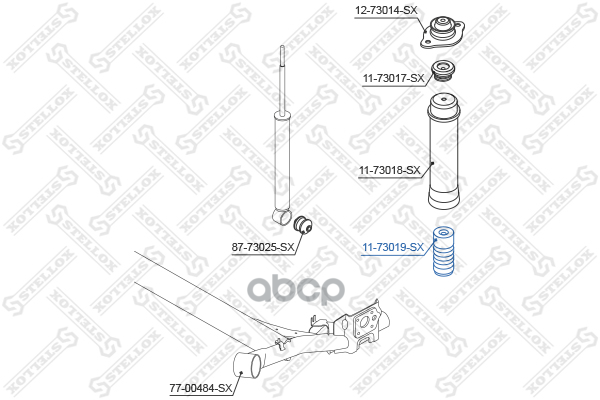 STELLOX 11-98297-SX (1198297_SX / 4211163J10 / 546251E100) отбойник амортизатора переднего\ solaris 1.4 / 1.6 10