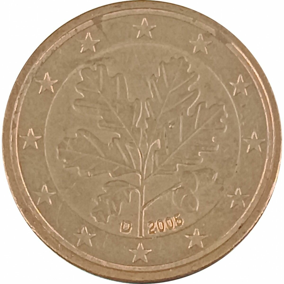 5 евроцентов 2005 Германия D из оборота