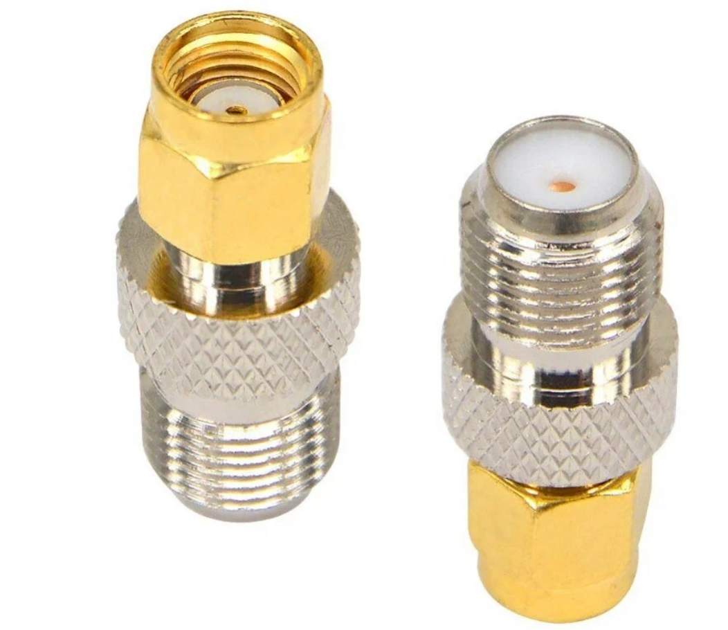 Реверсивный переходник RP-SMA male (папа)-F female (мама),2 шт.