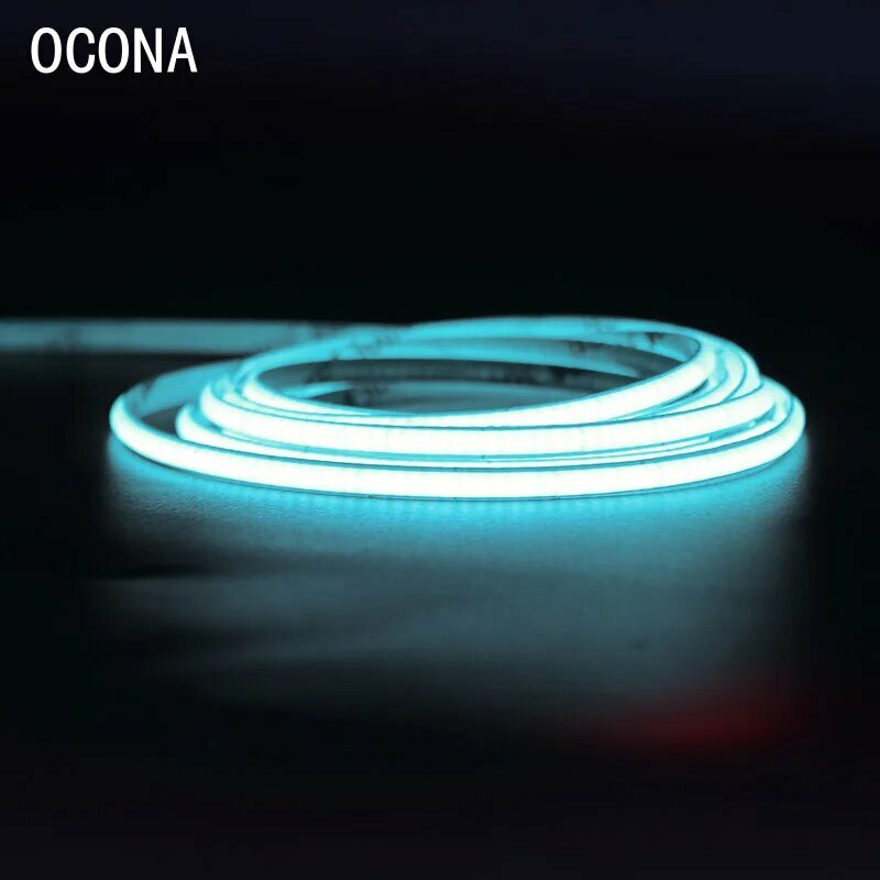 OCONA DC 5V Цветные USB COB светодиодные ленты для компьютера ПК Декор шкафа 480 светодиодов Красный Белый светодиод Лента с питанием от батареи