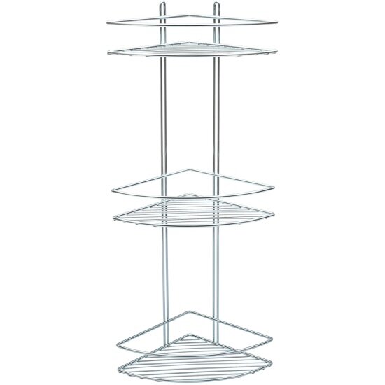 Полка Rosenberg для ванной 3-х ярусная угловая, овал, гофрокороб Т23-RUS-385380