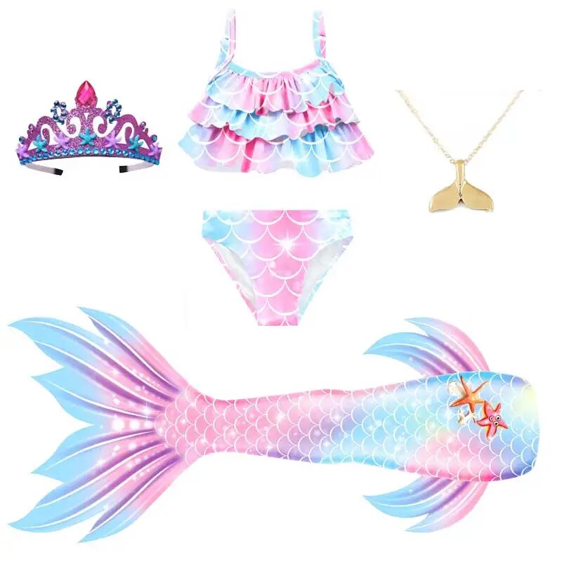 Костюм русалки HEROCROSS для девочек 140, set 2-4