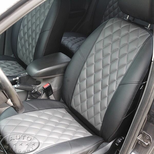 Чехлы из ЭКОкожи для сидений Ниссан Навара Д40 (Nissan Navara) годы выпуска 2005-2014.