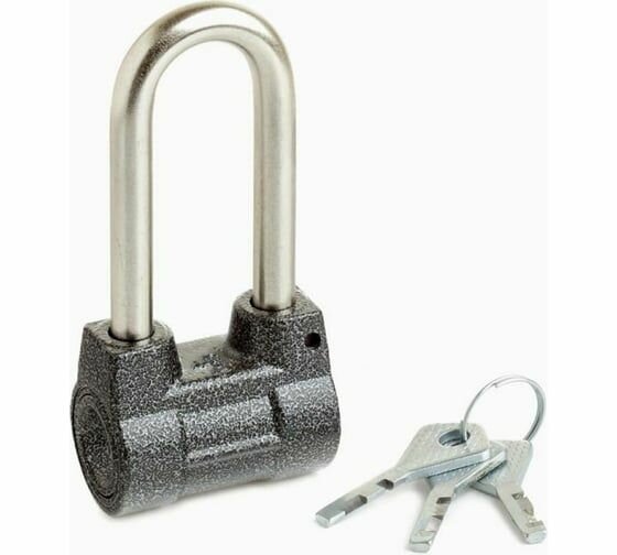 Замок навесной уличный гаражный с ключом 124х57 мм Gigant GPLK-57