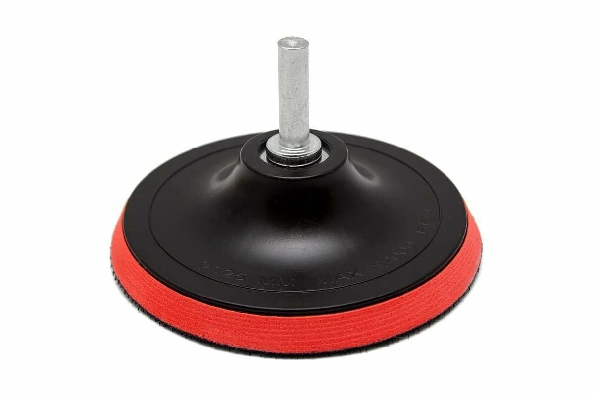 VIRA Тарелка опорная 125 мм насадка для дрели и УШМ для АГШК (черепашки) с липучкой и адаптером L 558003