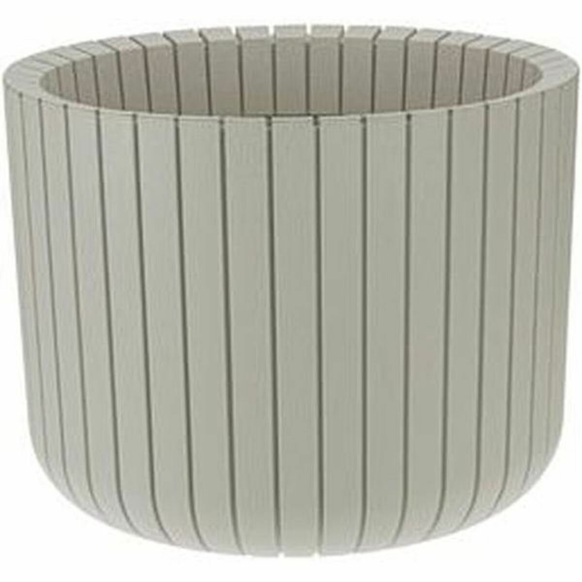 Кашпо Шато d=250мм Н=200мм 8,0л Белый ротанг, пластик