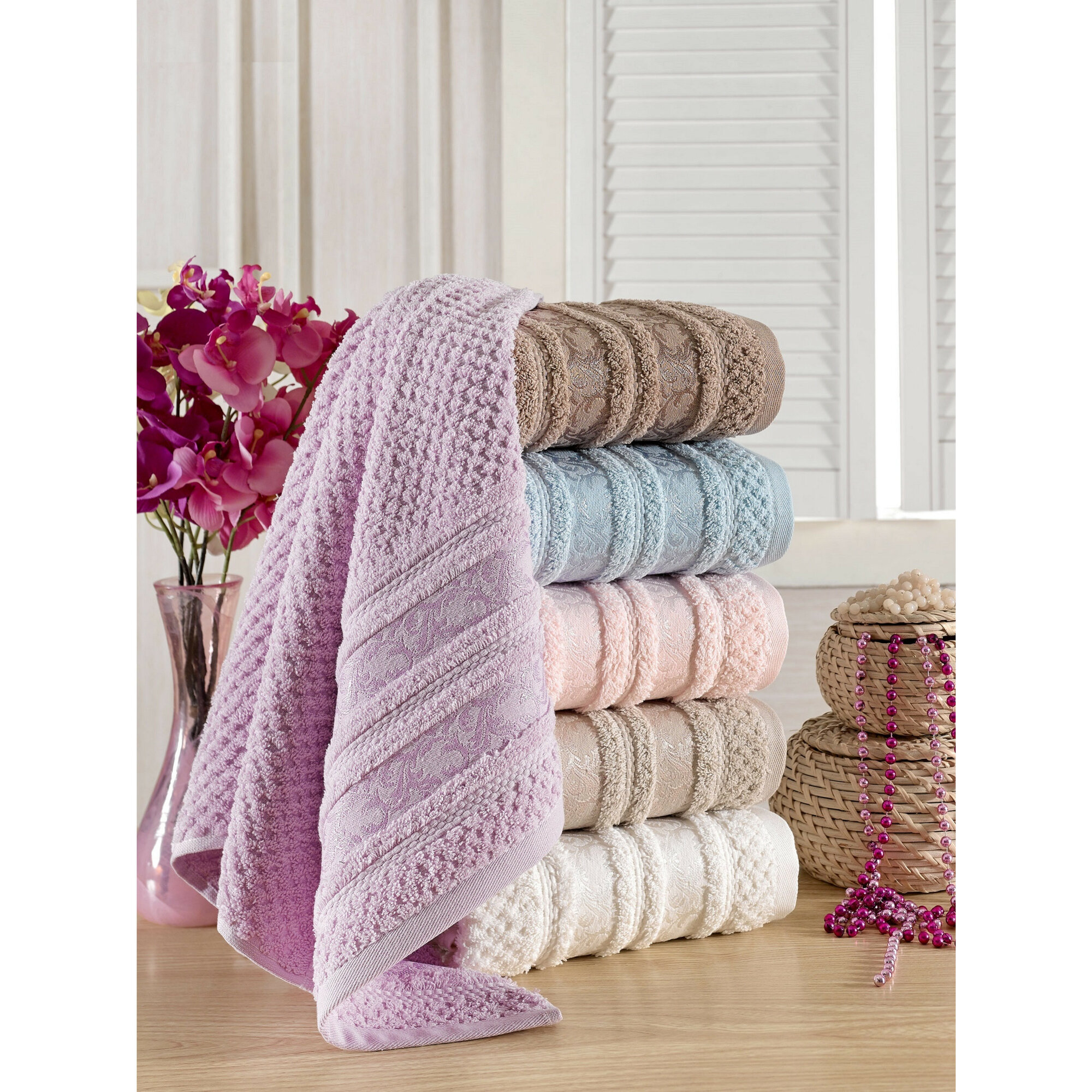 Набор полотенец PHILIPPUS махра 50х90 см (6 шт) SLOW COTTON ZENIT