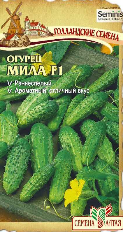 Семена огурца "Мила F1", в упаковке 5 шт - обеспечит вас свежими и вкусными огурцами.