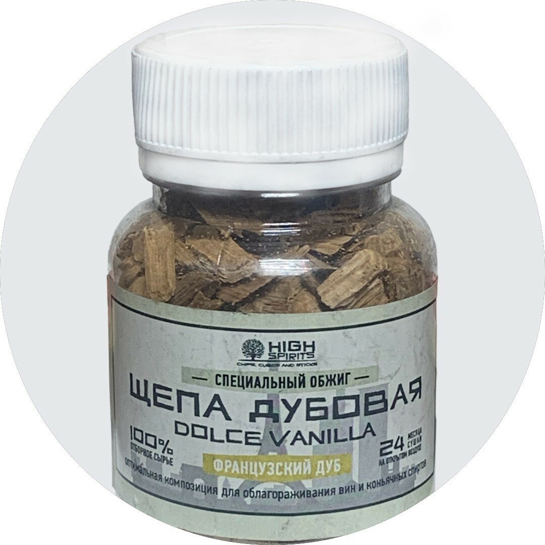 Щепа дубовая Dolce Vanilla, Франция, (среднего обжига), 30 гр