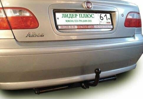 Фаркоп Лидер-Плюс для FIAT ALBEA (седан) 2003/04- с электрикой и сертифкатом в комплекте арт.(F204-A)
