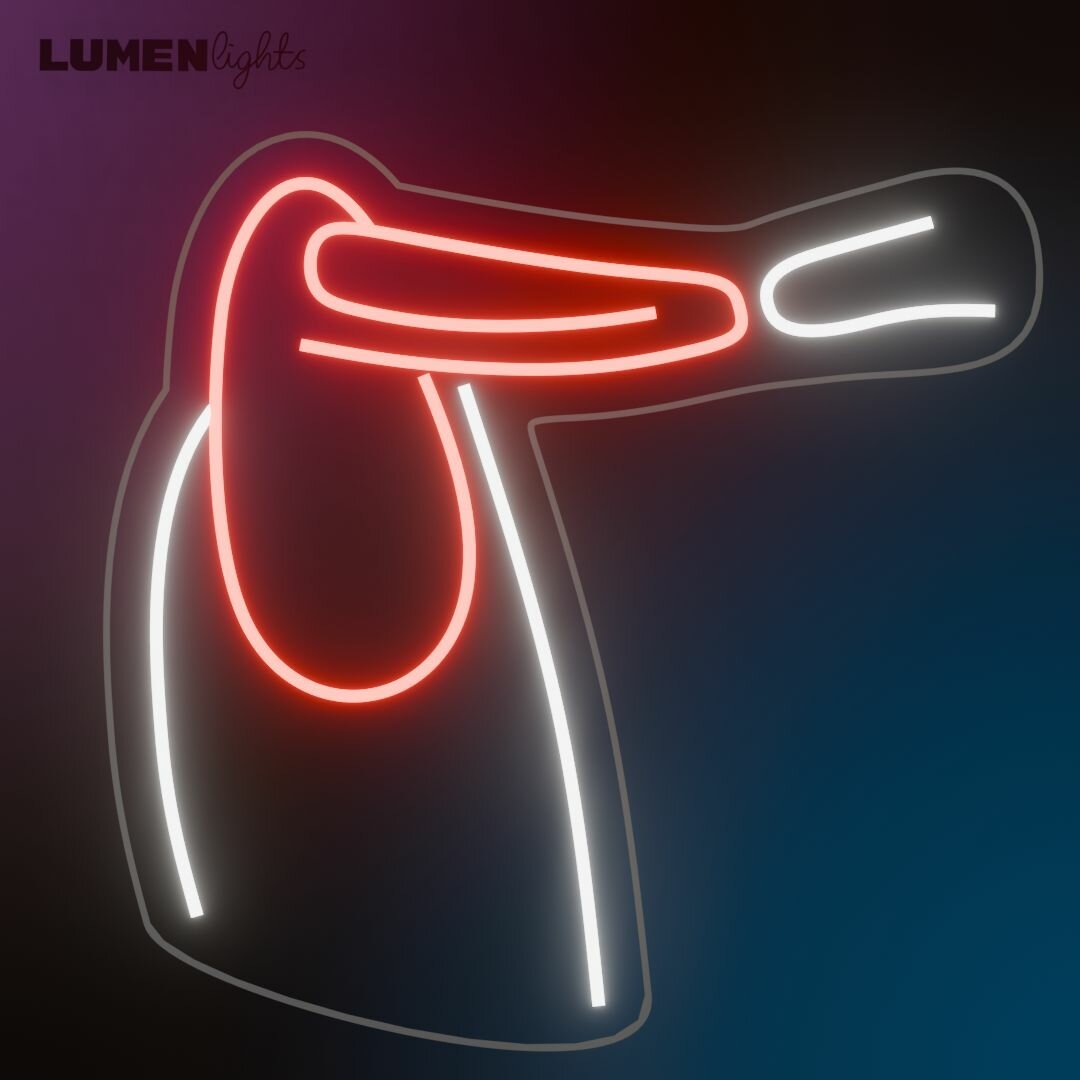 Неоновая вывеска, светильник декоративный Маникюр, 50х50 см.