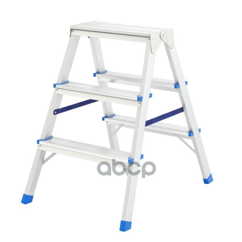 Стремянка Двусторонняя 3Ст, Алюминиевая, Россия// Сибртех Сибртех арт. 97923