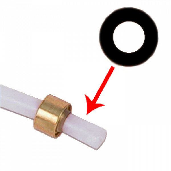 ES0061701 Кольцо уплотнительное на тефлоновую трубку, черное