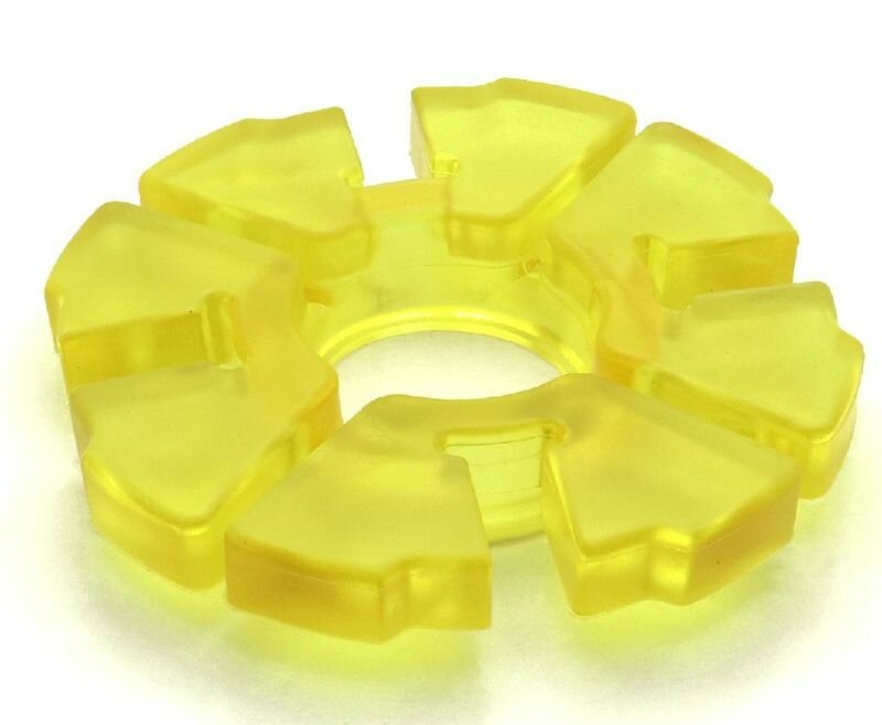 Муфта задней звезды (демпфер заднего колеса) силиконовая желтая OPTIMUS