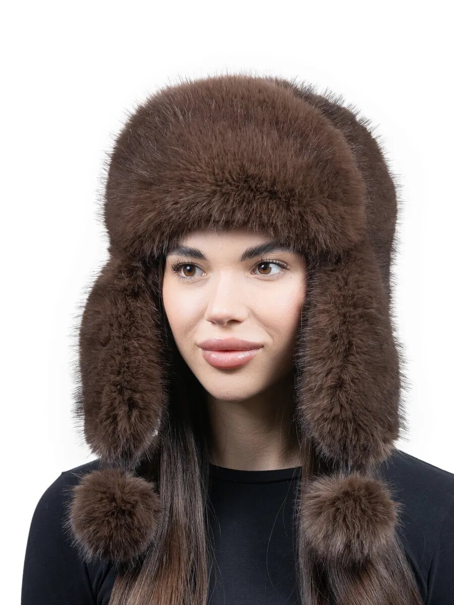 Шапка-ушанка для женщин