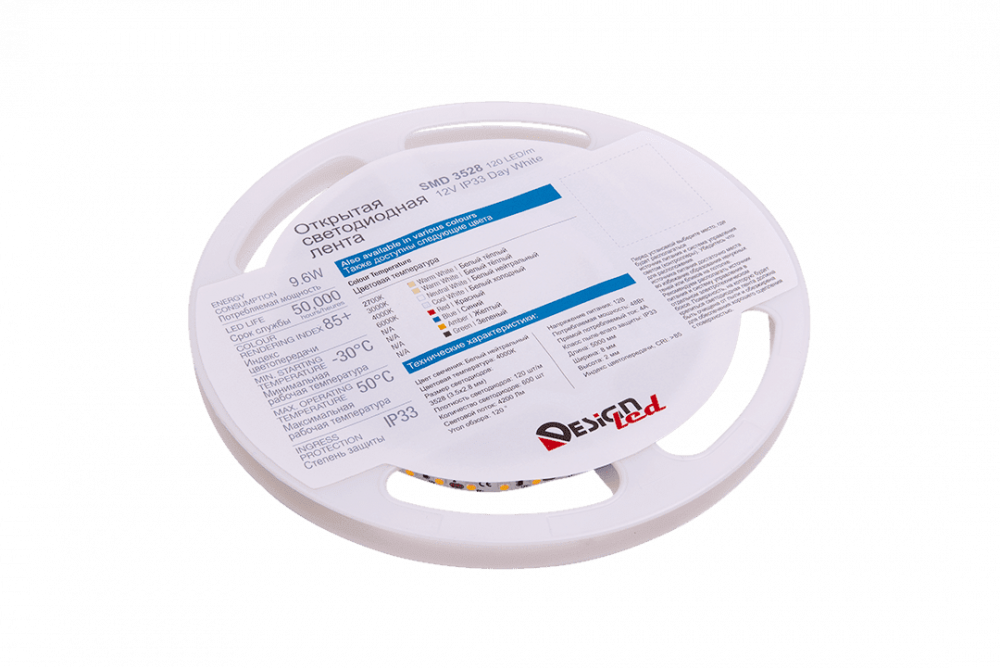Светодиодная Лента DesignLed DSG3120-12-NW-33 IP33 5м Нейтральное Белое Свечение / СВГ 001132.