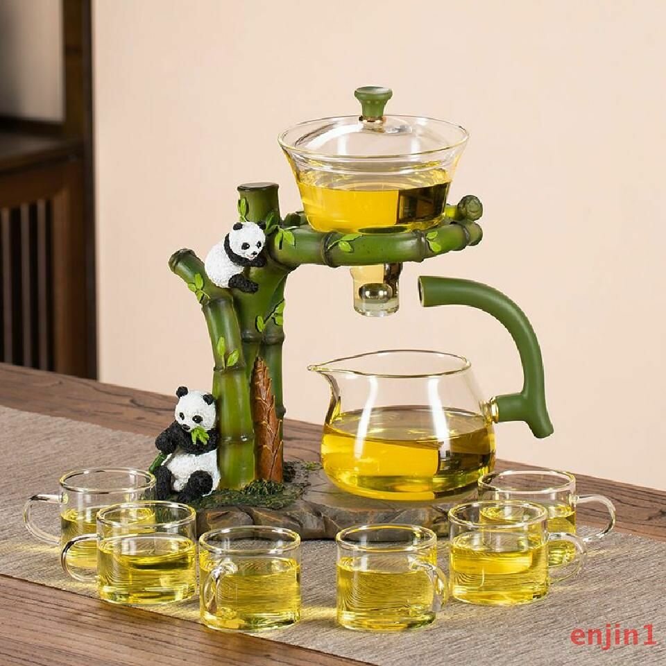Чайник Kung Fu, форма панды, стекло, чайный набор,1