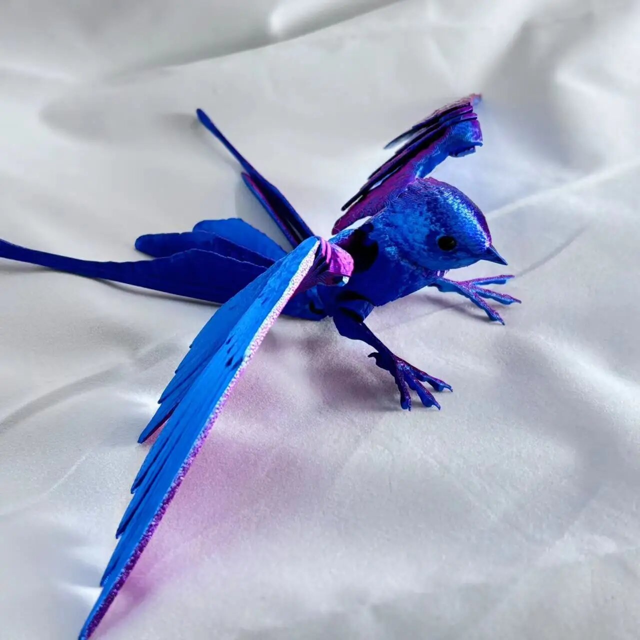 Фигурка ласточки 3D, пластик, Colour-A
