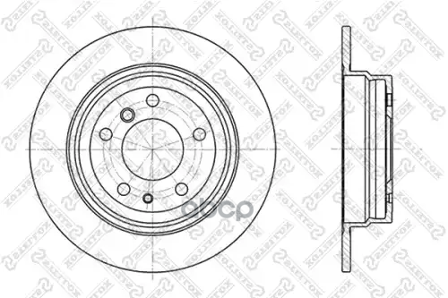 Диск тормозной задний! BMW E34 2.0-3.5 M20-M30/M43-M60 87> Stellox арт. 60201520SX