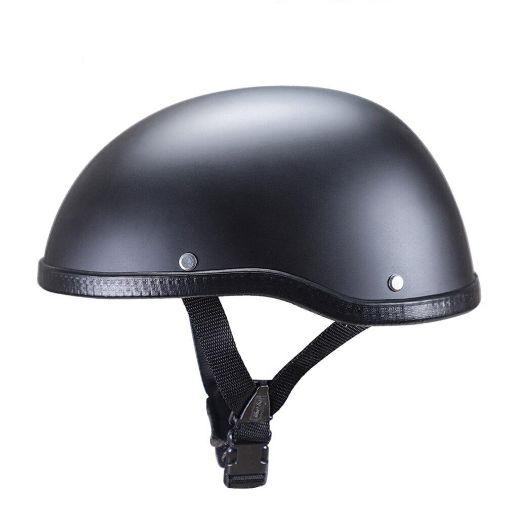 Шлем каска GXT Eggshell в ретро стиле, черный матовый