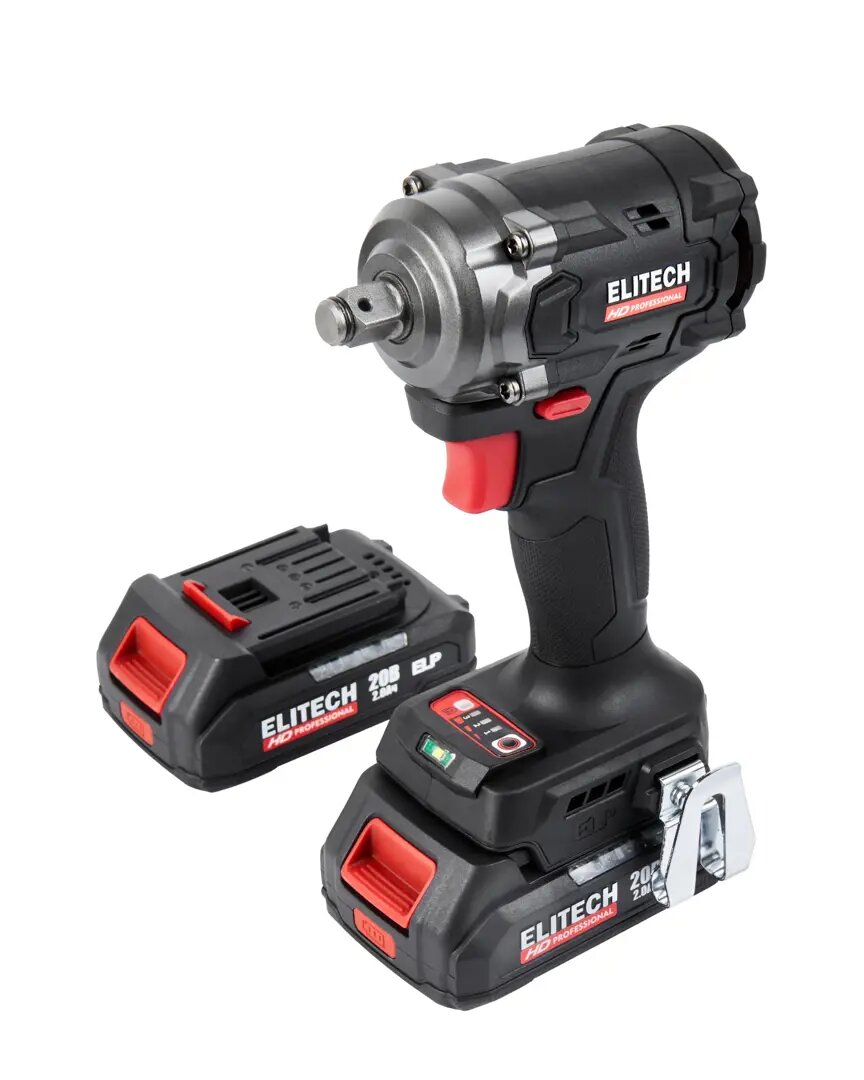 Гайковерт аккумуляторный Elitech HD CW 2004SL, 20 В Li-Ion 2x2 Ач, 450 Нм