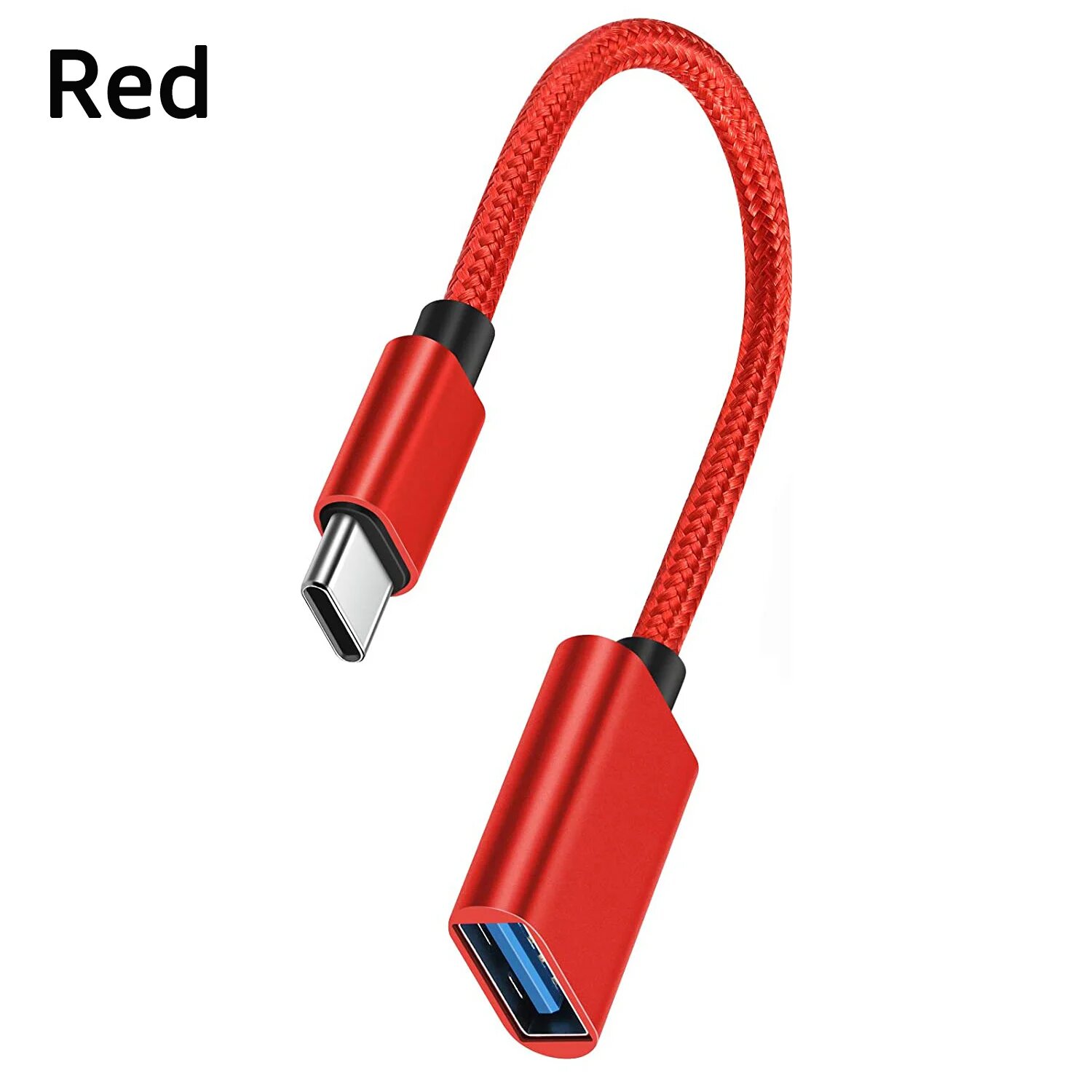 OTG Тип C Кабель-адаптер USB-Type C Разъем для Xiaomi Samsung S20 Huawei OTG Кабель-переходник для передачи данных для MacBook Pro Red